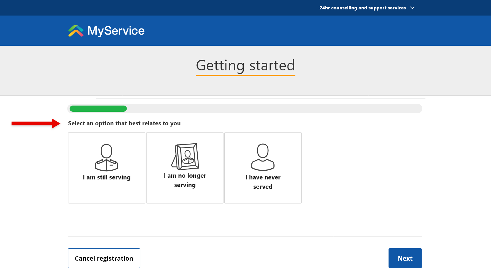 How to set up a MyService account | Department of Veterans' Affairs