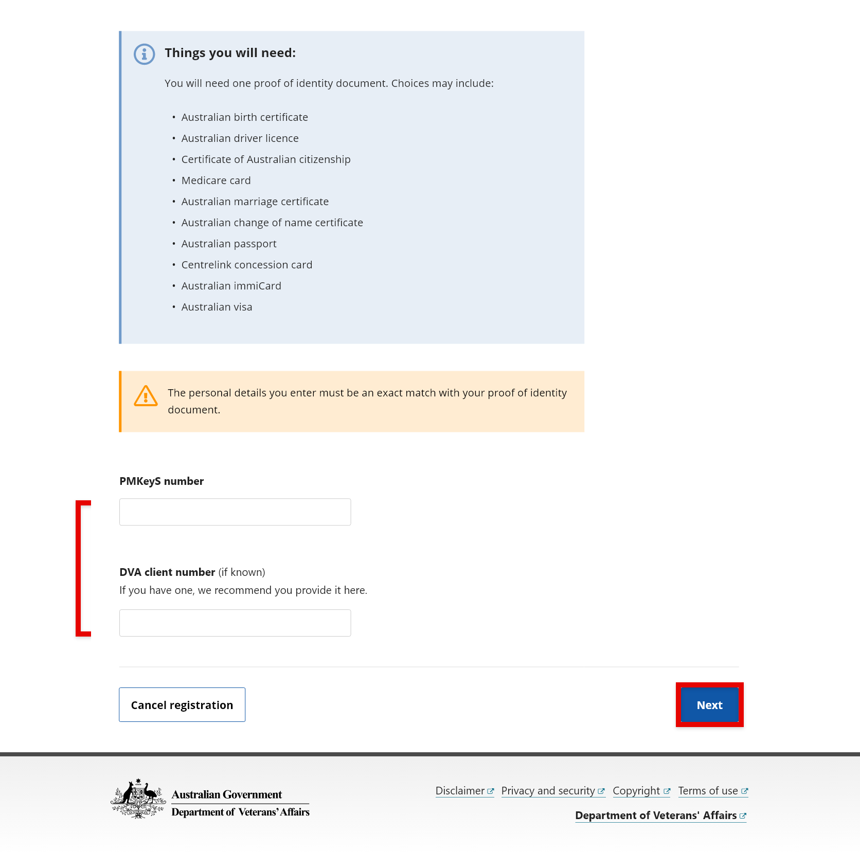 How to set up a MyService account | Department of Veterans' Affairs